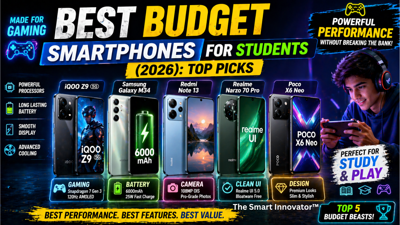 Best Budget Smartphones for Students (2026): Top Picks